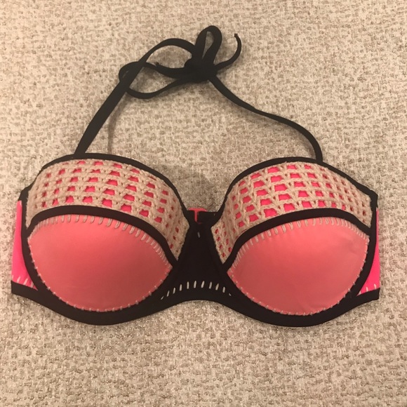 Victoria's Secret | Swim | Victorias Secret Pink And Coral Bikini Top ...